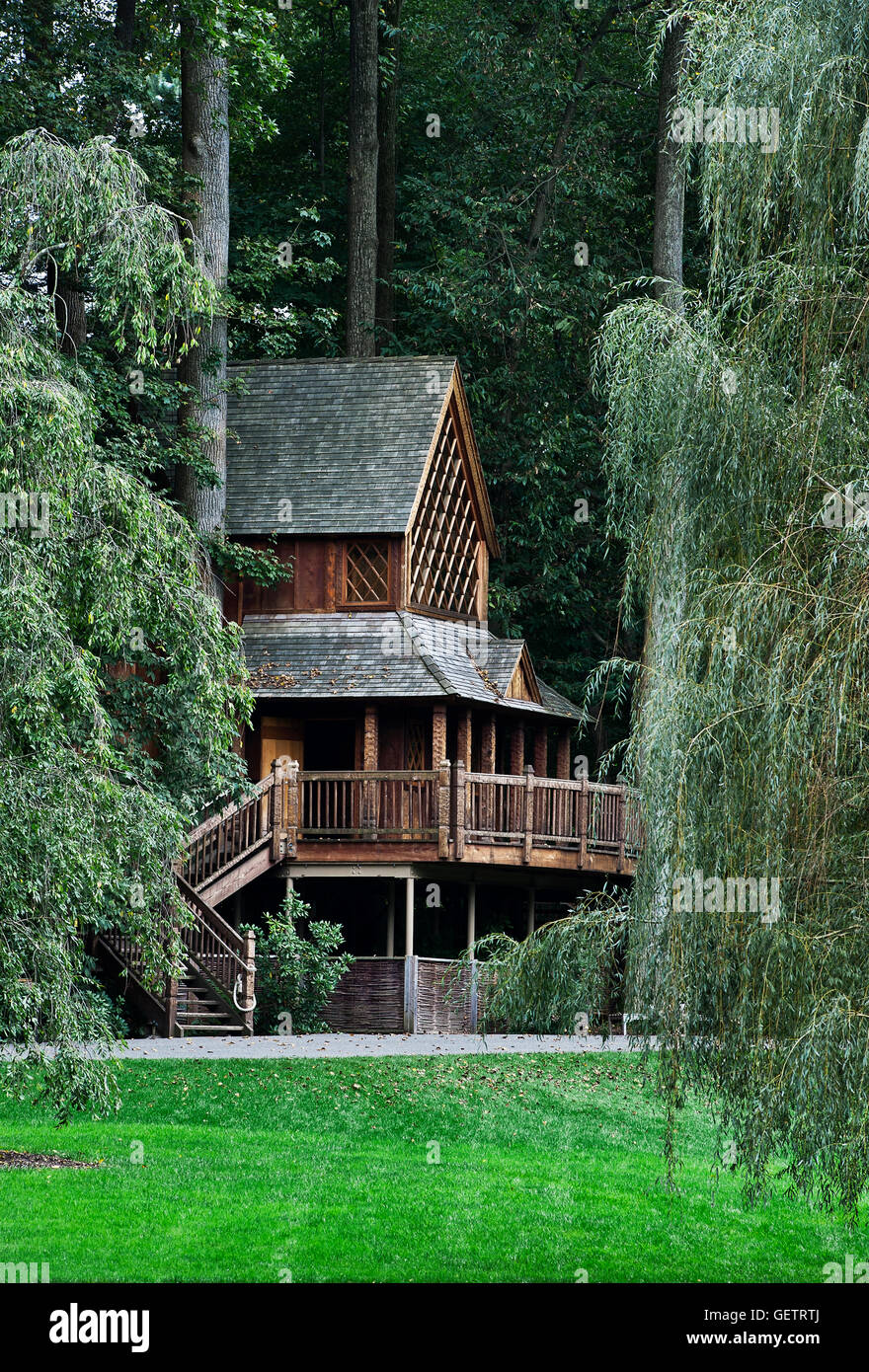 The Canopy Cathedral treehouse at Longwood Gardens Stock Photo - Alamy