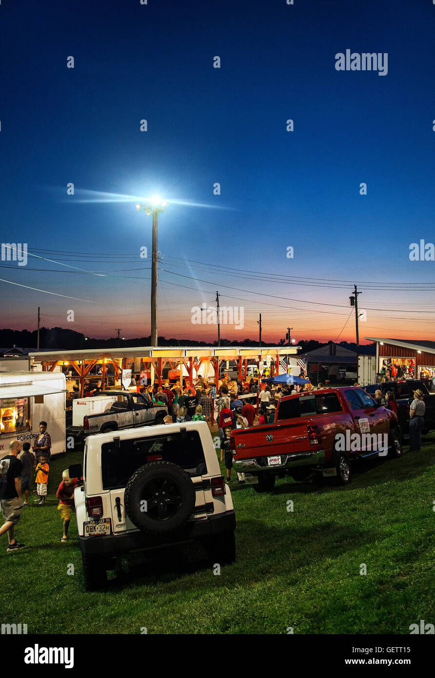 Concession stands at Cowtown Rodeo Stock Photo - Alamy