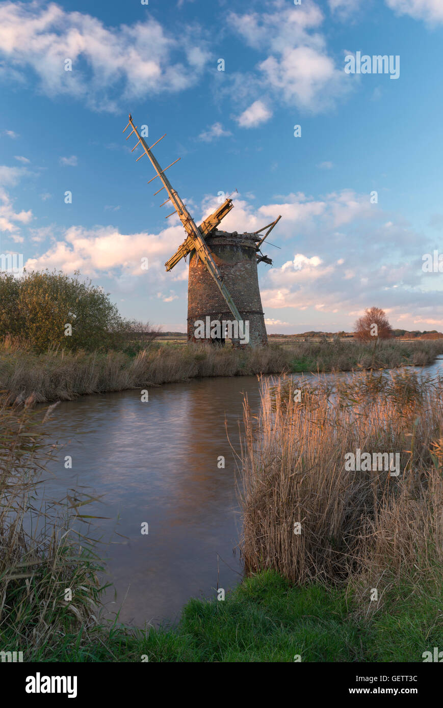 A view of Brograve Mill near Horsey in Norfolk Stock Photo - Alamy
