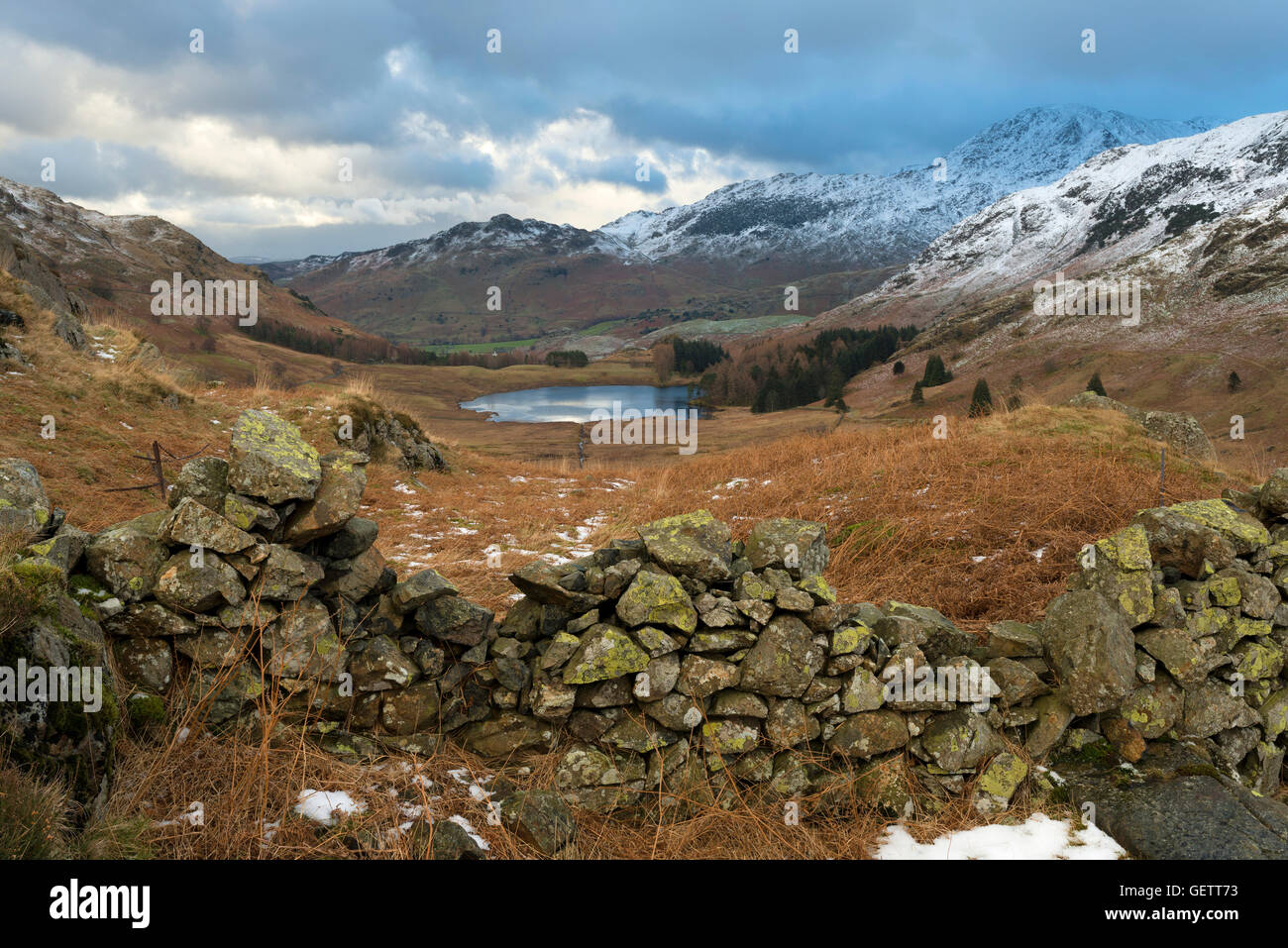 A view of Blea Tarn from Side Pike Stock Photo - Alamy
