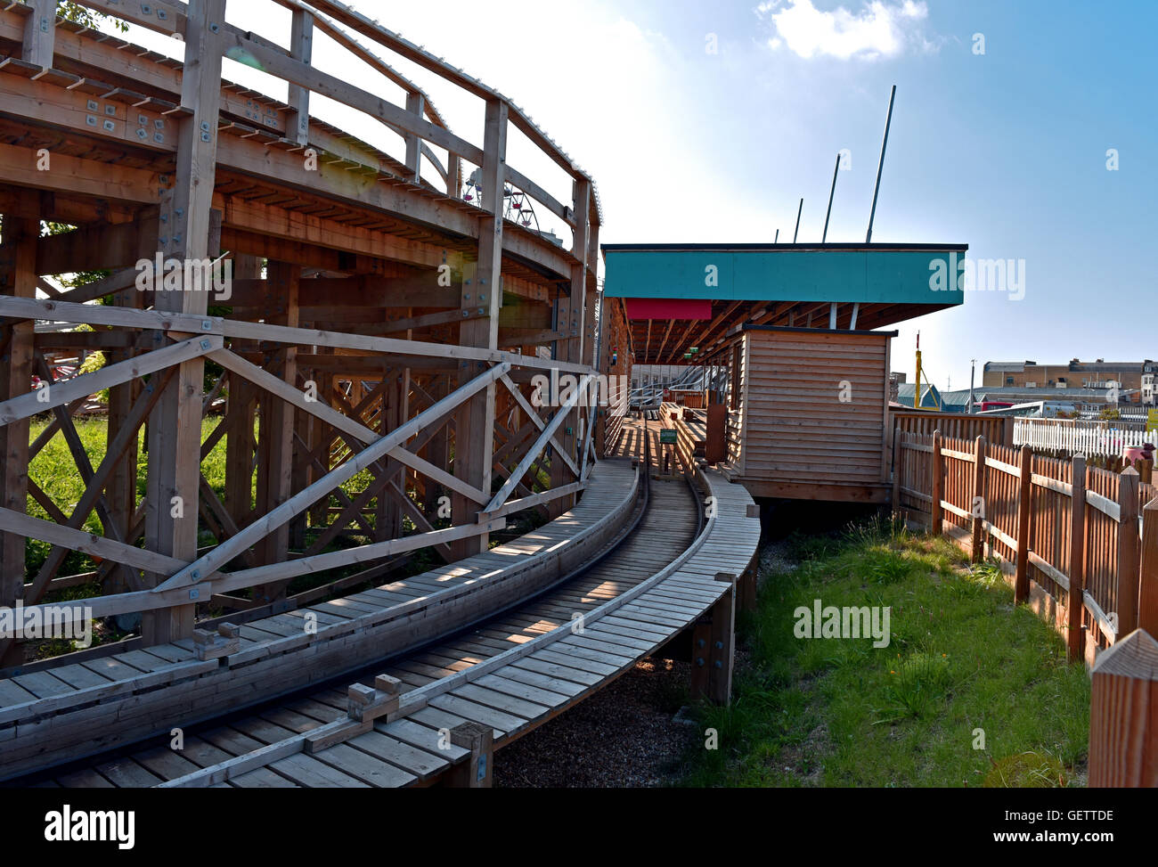 Dreamland Amusement Park in Margate, with its restored historic wooden ...