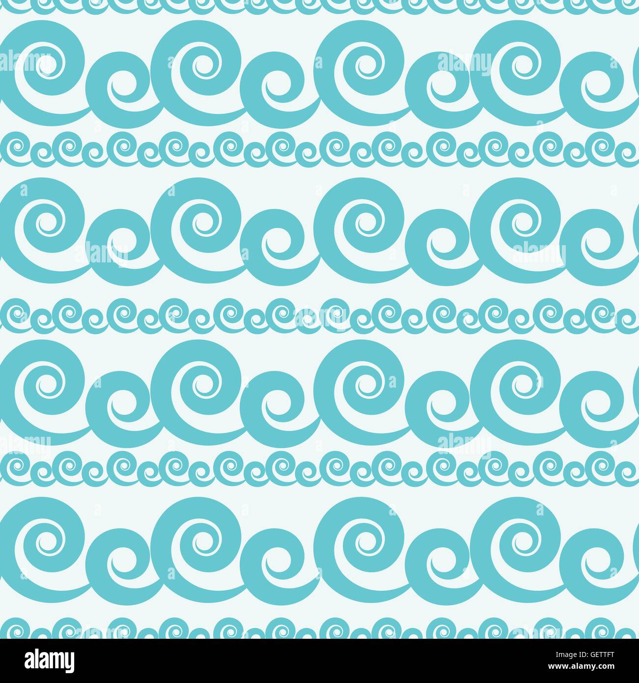 Abstract Wave Seamless Pattern Background. Vector Illustration Stock ...