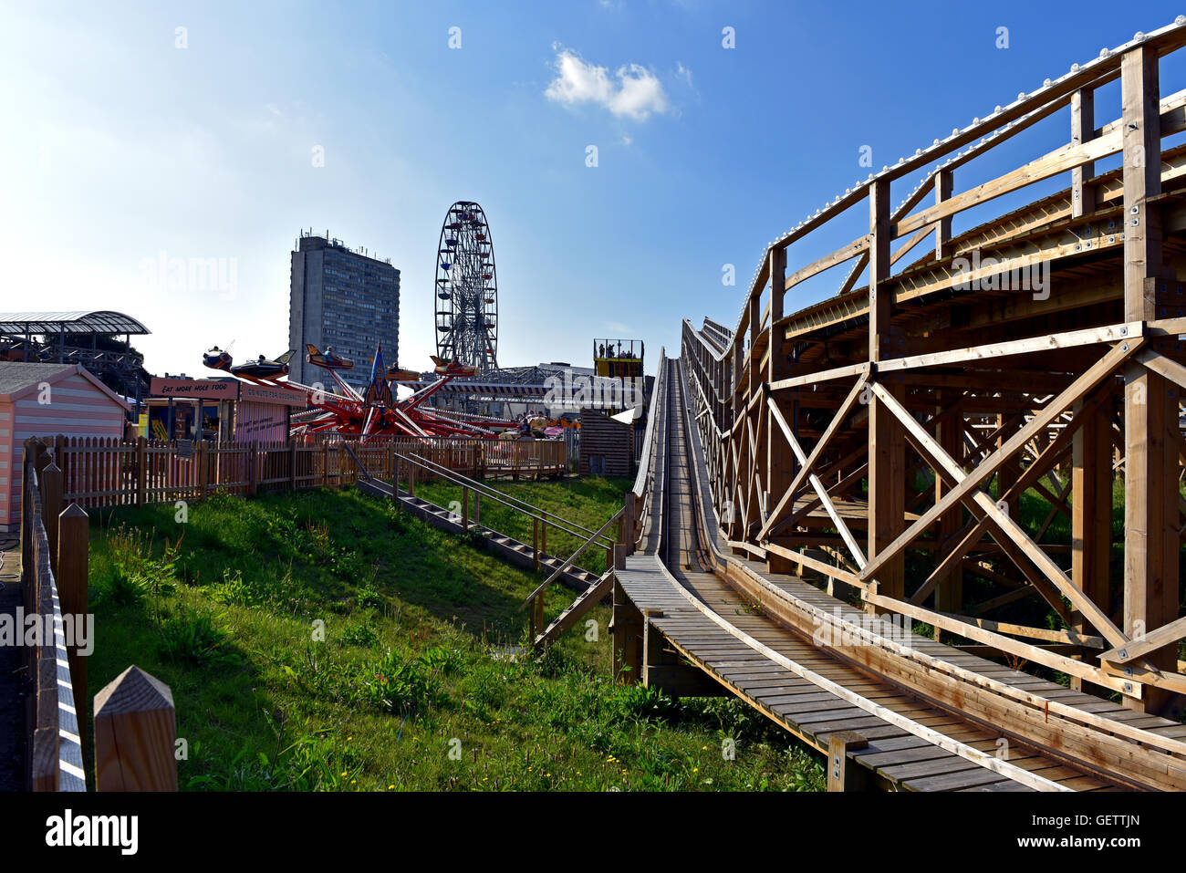 Dreamland Amusement Park in Margate, with its restored historic wooden ...