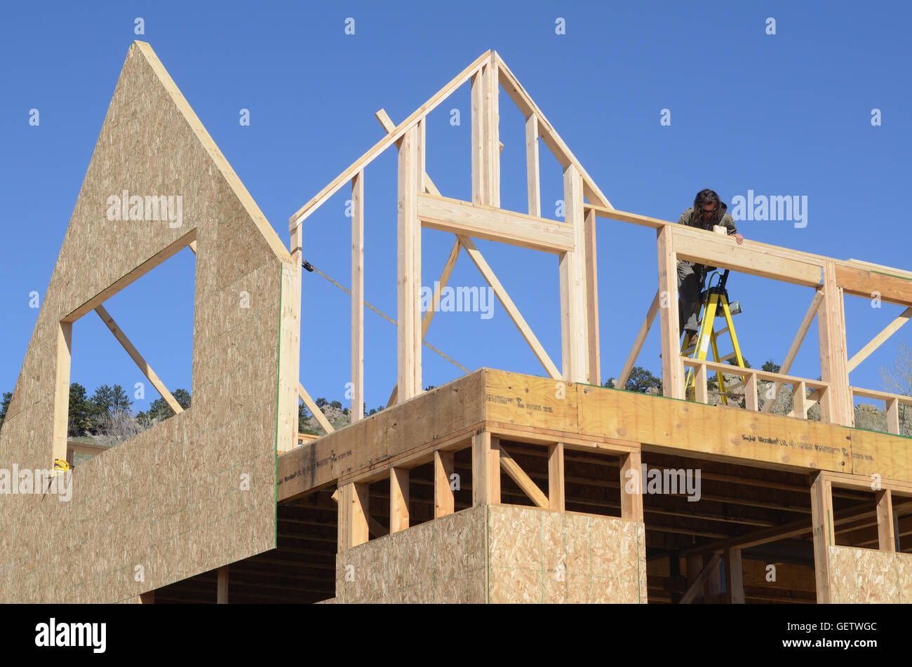 New Construction in Boulder CO Stock Photo - Alamy