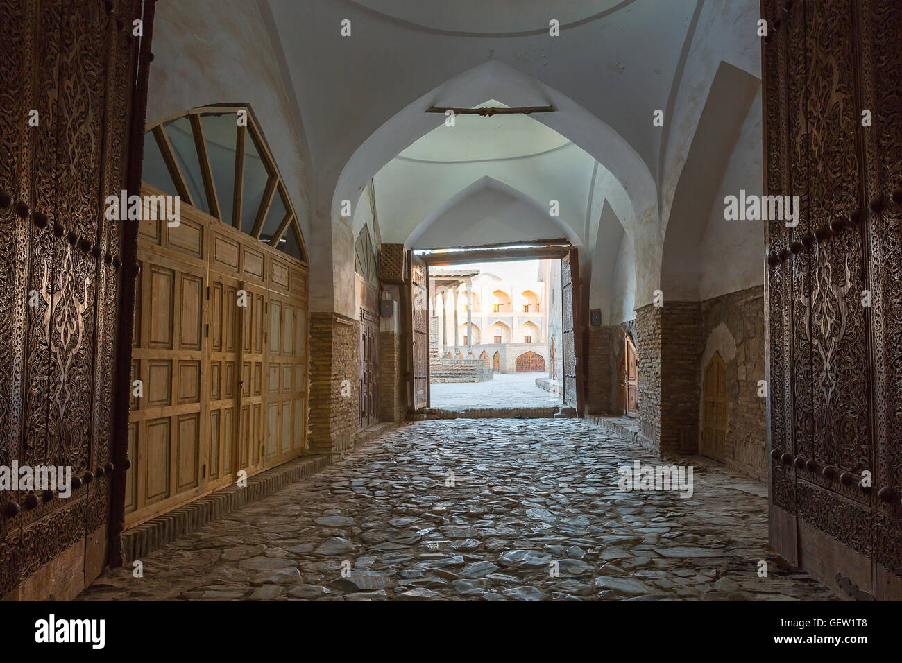 Old bazaar building in Khiva, Uzbekistan Stock Photo - Alamy
