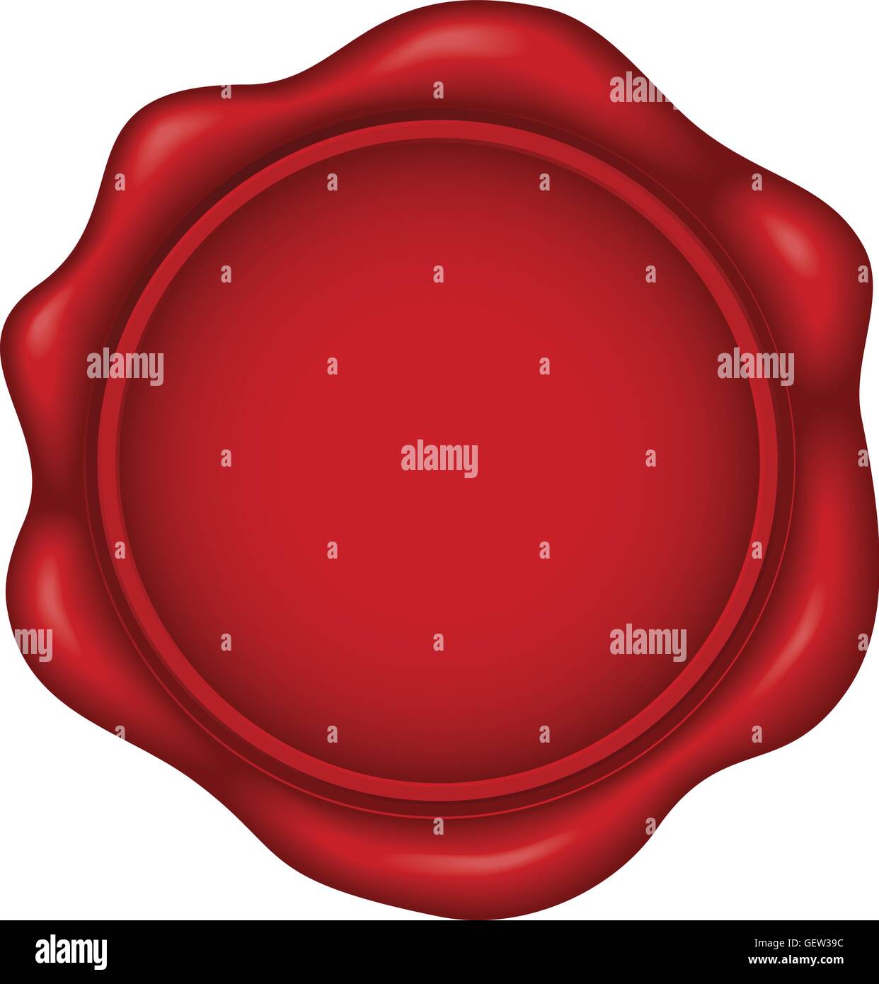 Red seal wax stamp Stock Vector Images - Alamy