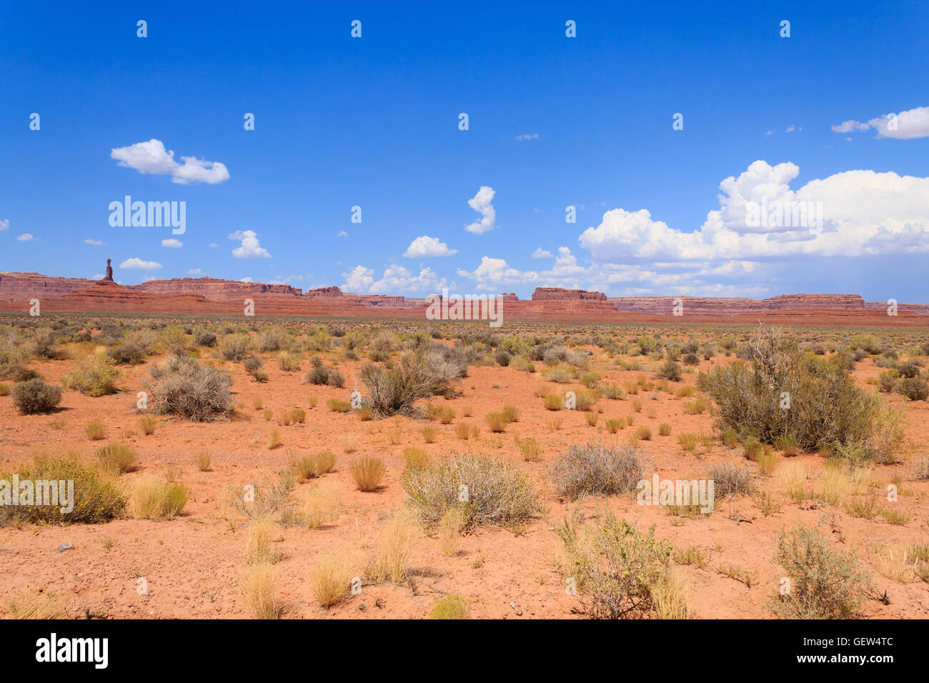 Valley of the Gods view from Utah,USA. Red rocks panorama. Butte and ...
