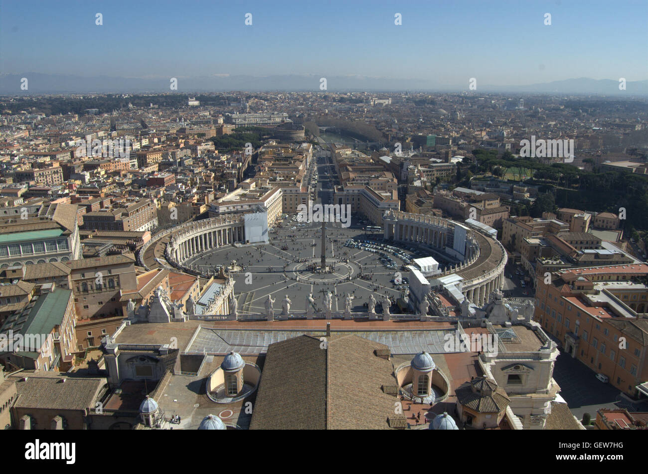 View of the Vatican from the top of St Peter's Basilica Stock Photo - Alamy