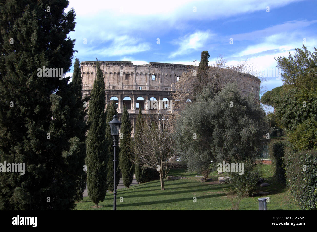 The Colosseum in Rom in springtime Stock Photo - Alamy
