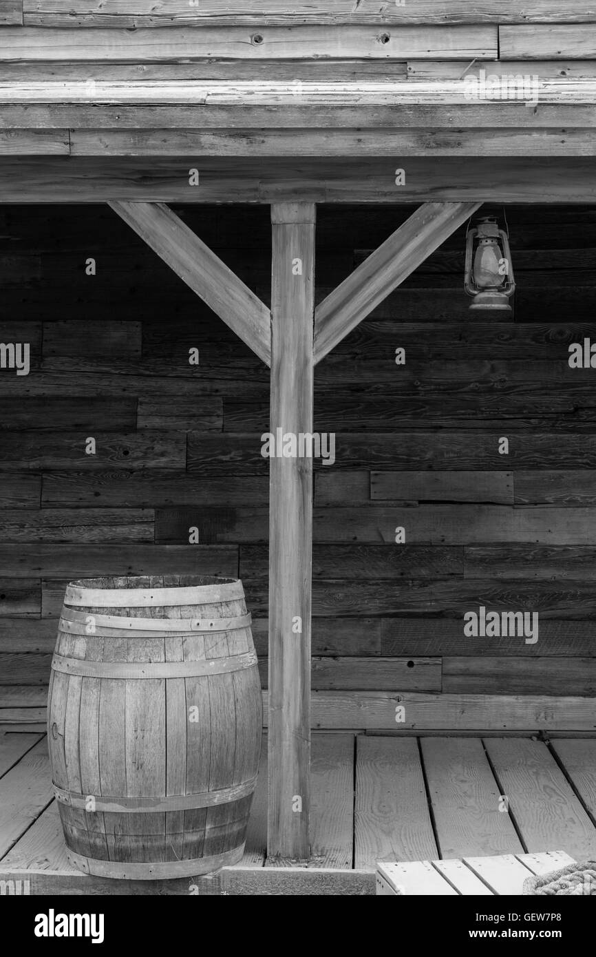 Barrel and Lantern Stock Photo - Alamy