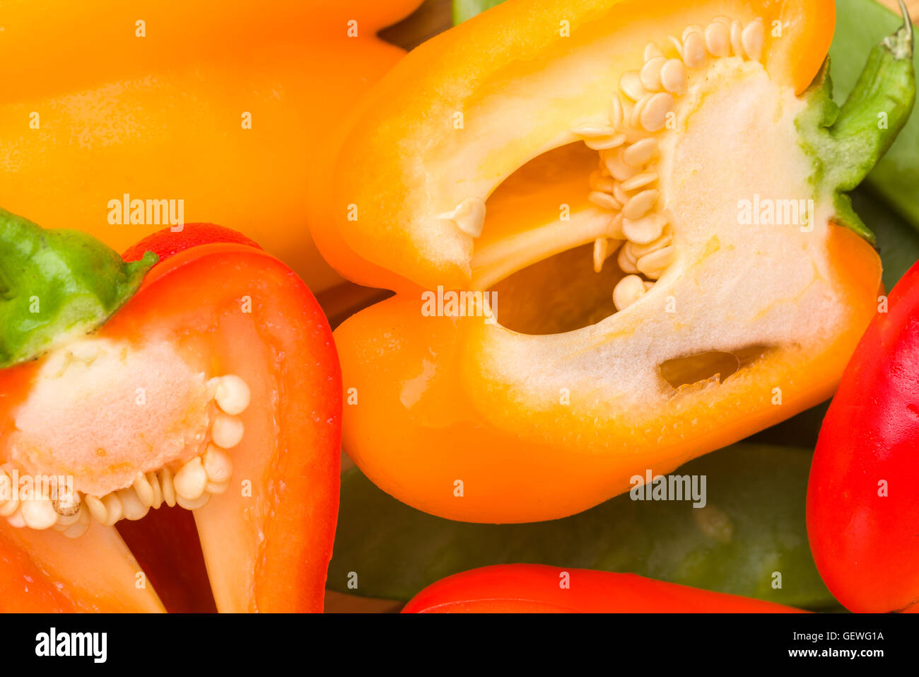 Bell pepper fresh organic red bell peppers Stock Photo - Alamy