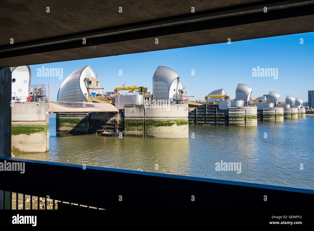 Thames Barrier, London, England, U.K Stock Photo - Alamy