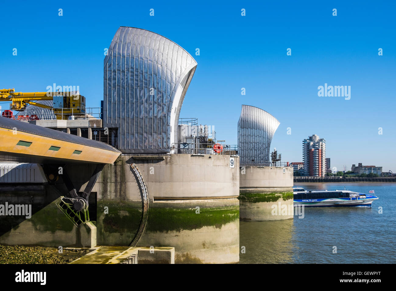 Thames Barrier, London, England, U.K Stock Photo - Alamy