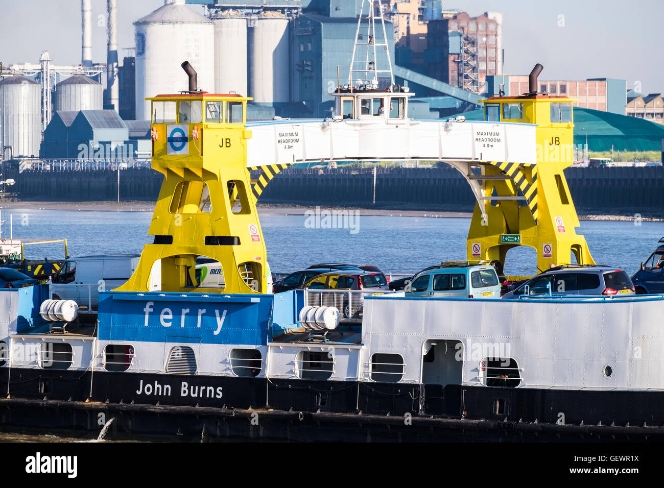 Woolwich Ferry, River Thames, London, England, U.K Stock Photo - Alamy