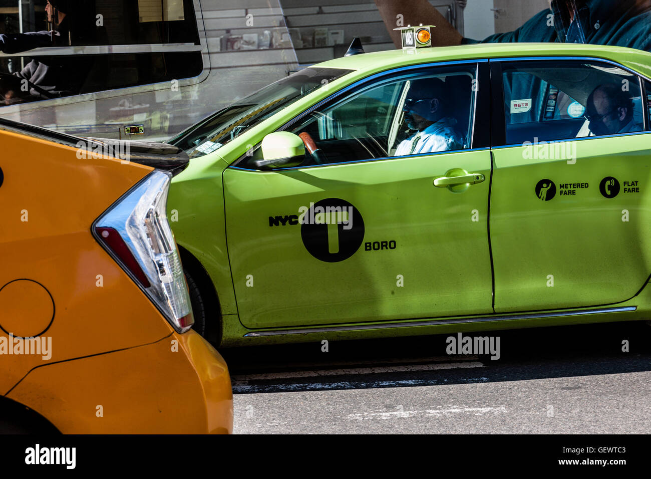 Nyc boro taxi hi-res stock photography and images - Alamy