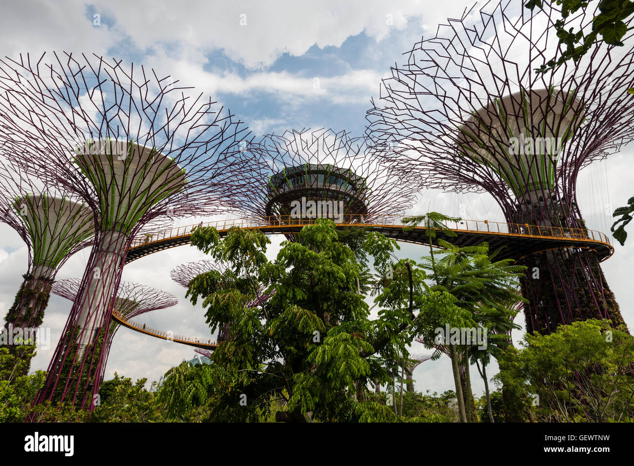 Republic singapore supertrees gardens hi-res stock photography and ...