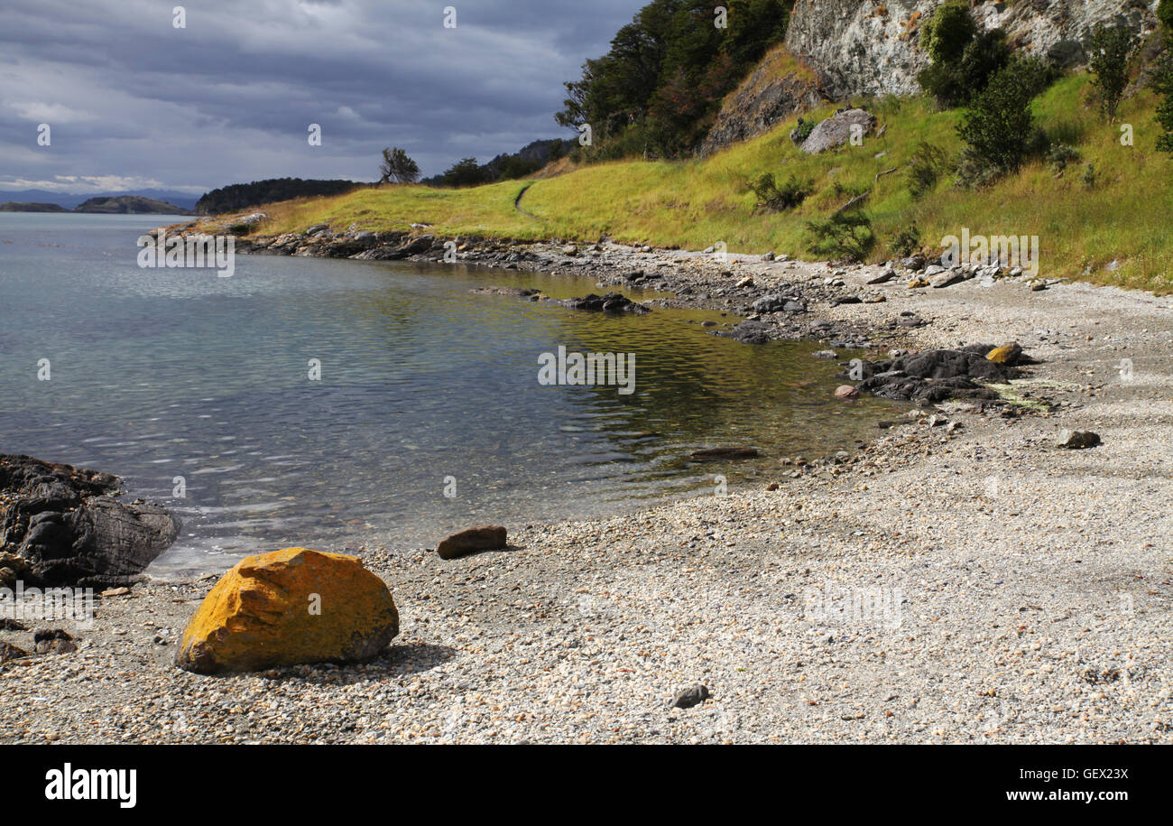 Coast in Patagonia, Chile Stock Photo - Alamy