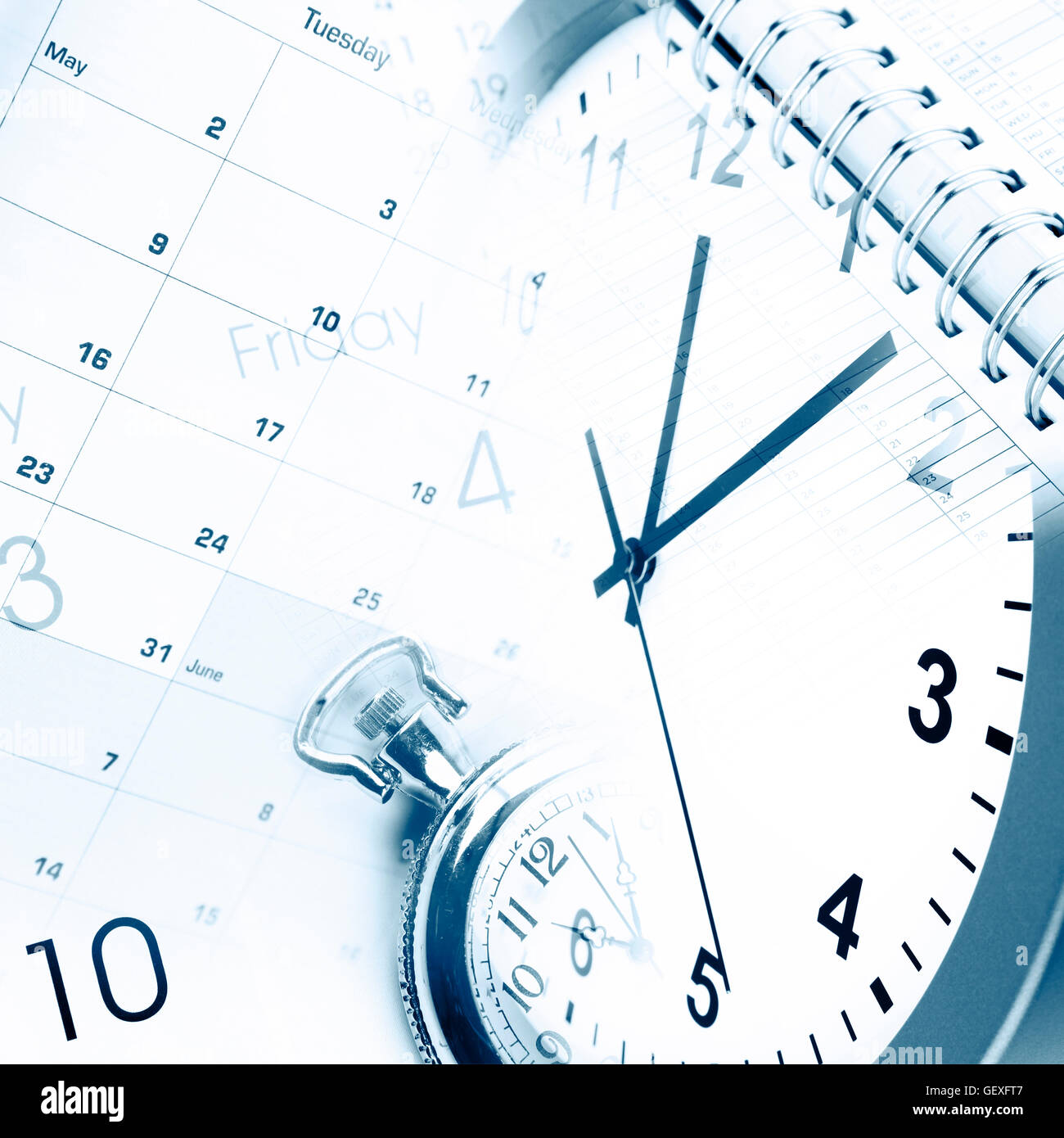 Time management calendar timer hi-res stock photography and images - Alamy