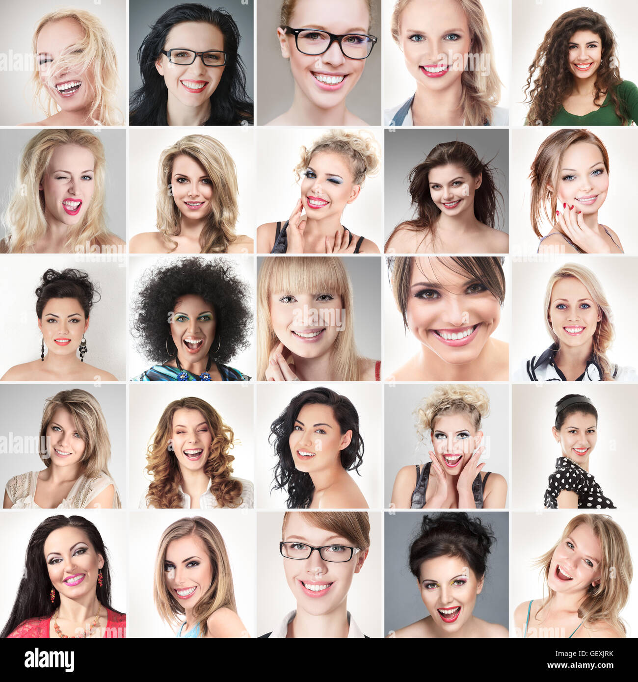 Beautiful women faces hi-res stock photography and images - Alamy