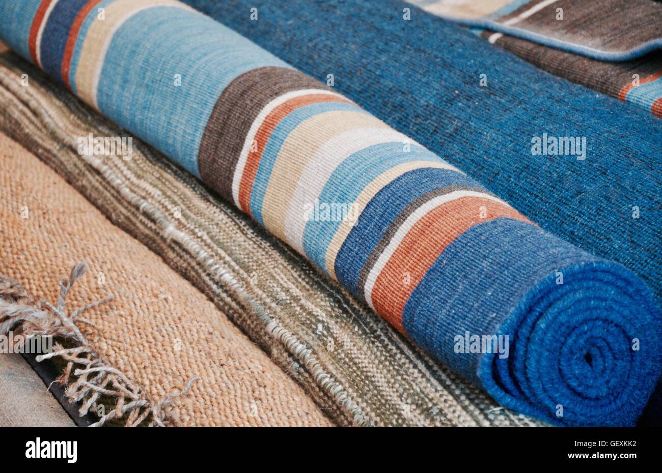 Rolled up rugs hi-res stock photography and images - Alamy