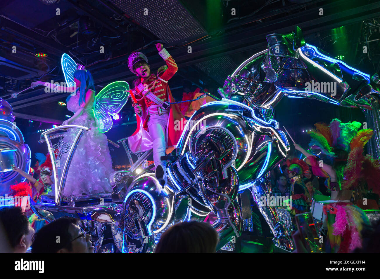 fantastic show at the robot restaurant in Tokyo, Japan Stock Photo - Alamy