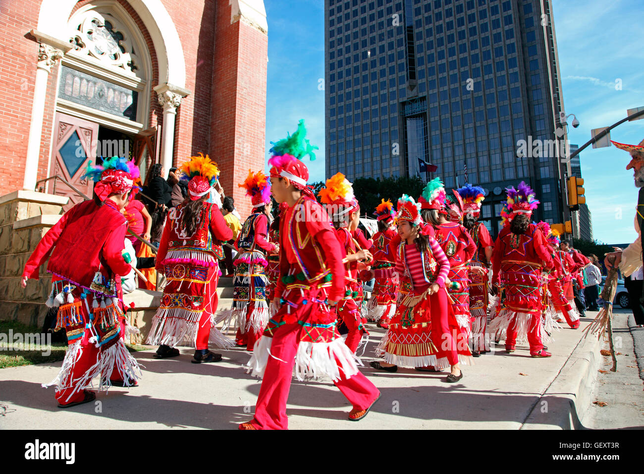 Mexican Festival in the Dallas Arts District of Dallas in Texas Stock ...