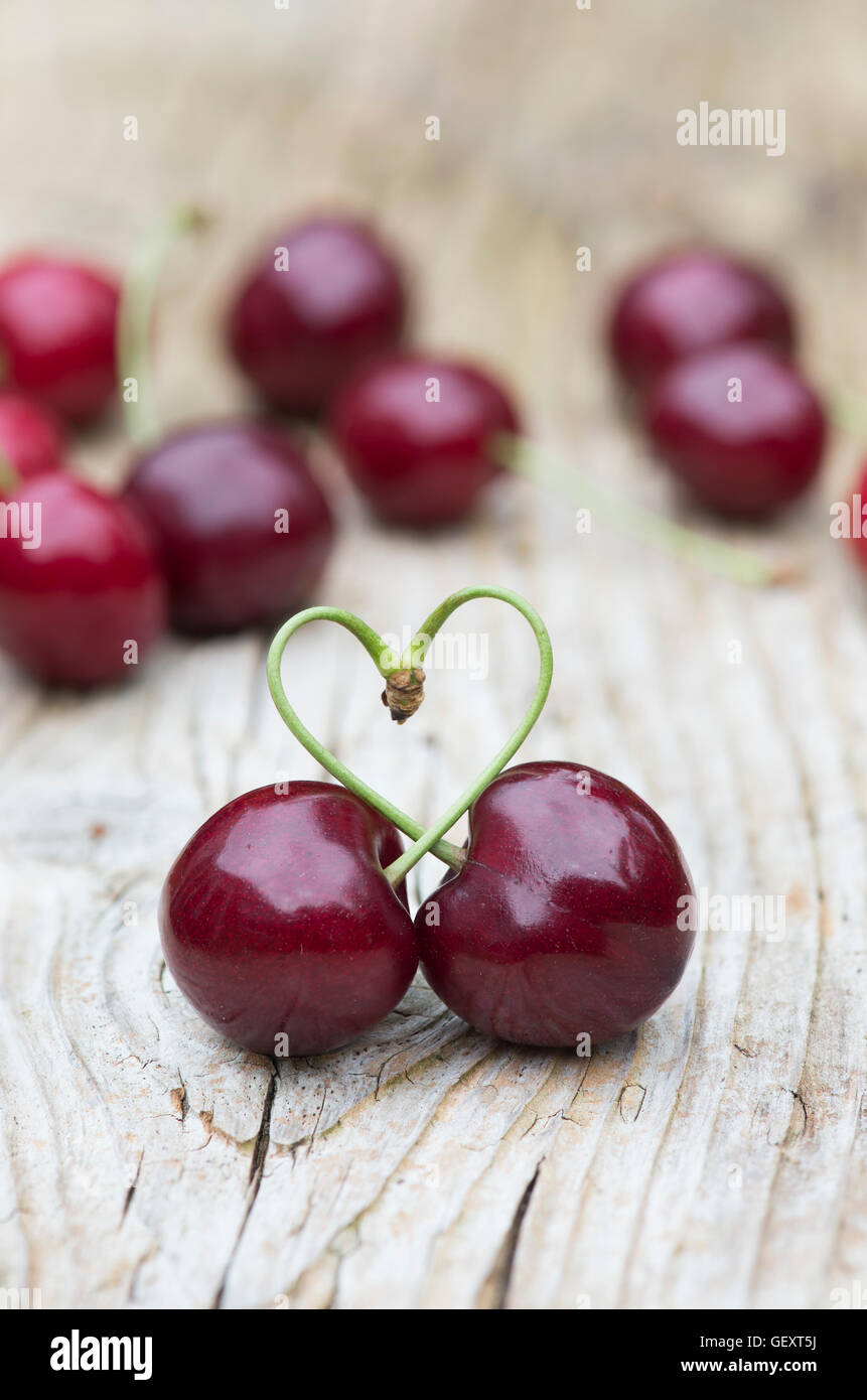 Heart cherries hi-res stock photography and images - Alamy
