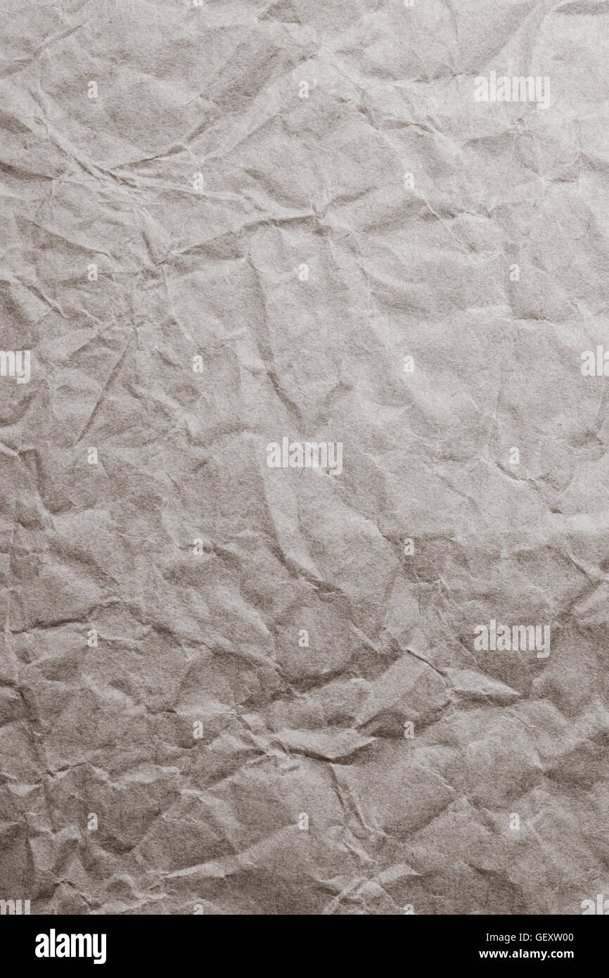 Brown crumpled folded paper for background or backdrop Stock Photo - Alamy