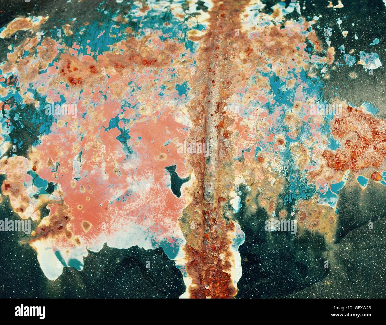 Rusted metal chipping paint hi-res stock photography and images - Alamy