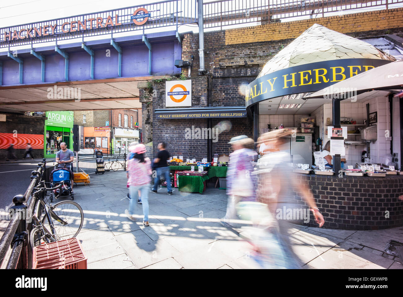 Train overground station hackney hi-res stock photography and images ...