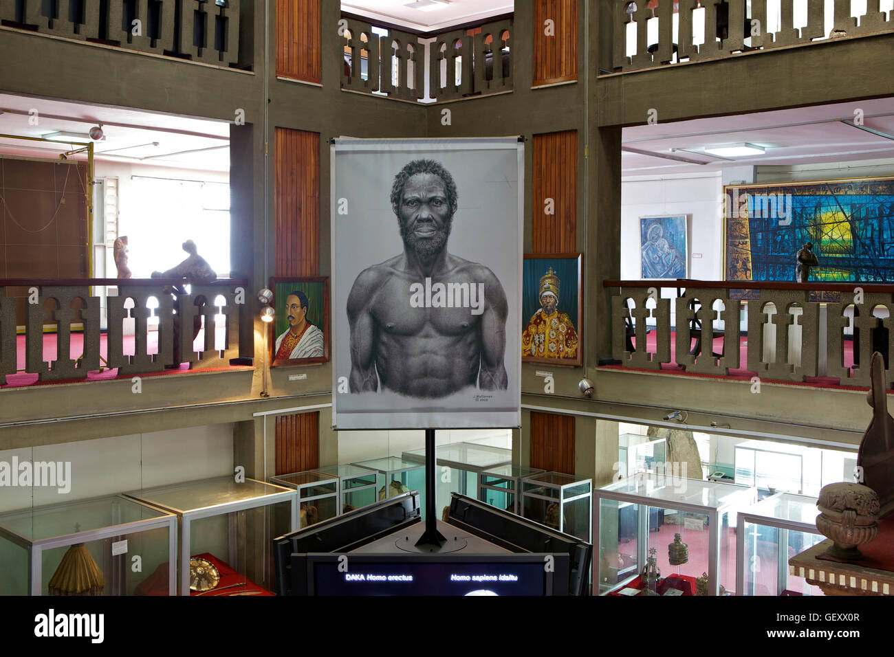 Homo sapiens idaltu representation in the National Museum of Ethiopia ...