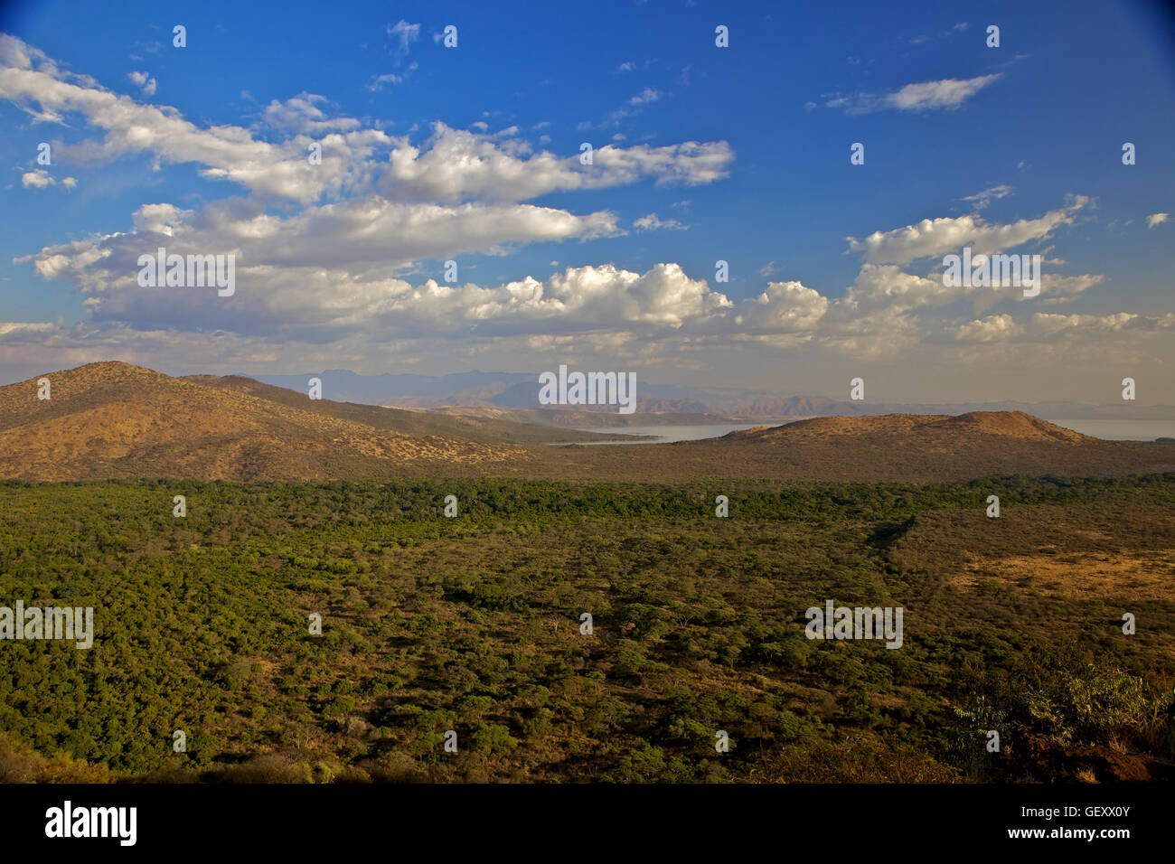 View of the Bridge of God at Nechisar National Park in southern ...