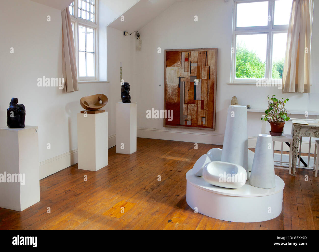 Interior of the Barbara Hepworth Museum and Sculpture Garden Stock ...