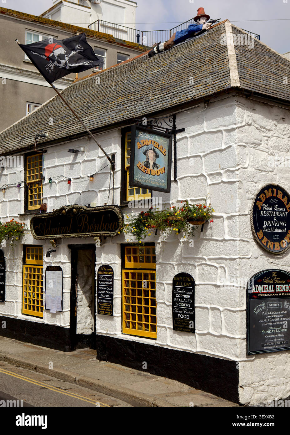 The Admiral Benbow pub in Penzance Stock Photo - Alamy