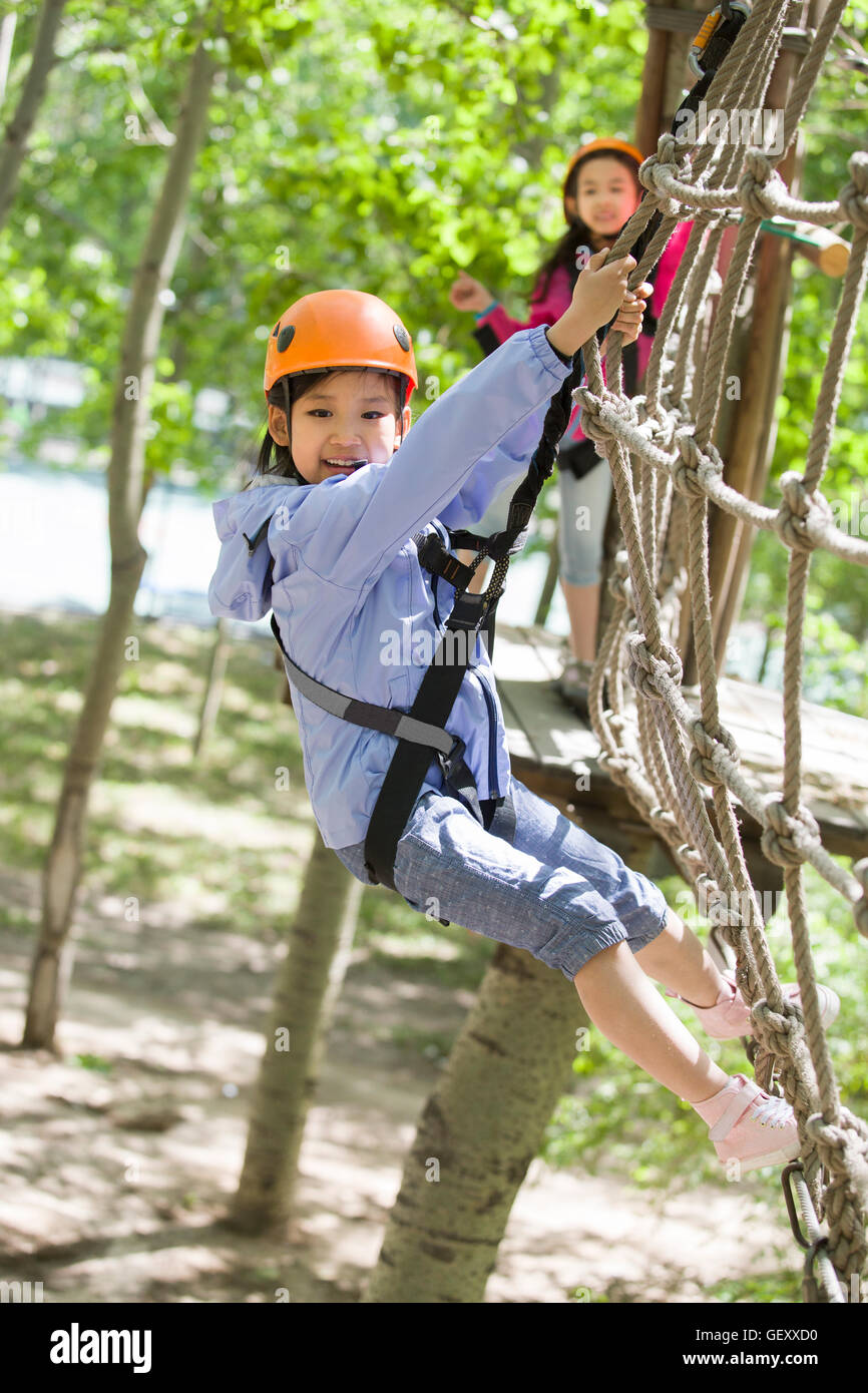 Two girls in harness hi-res stock photography and images - Alamy