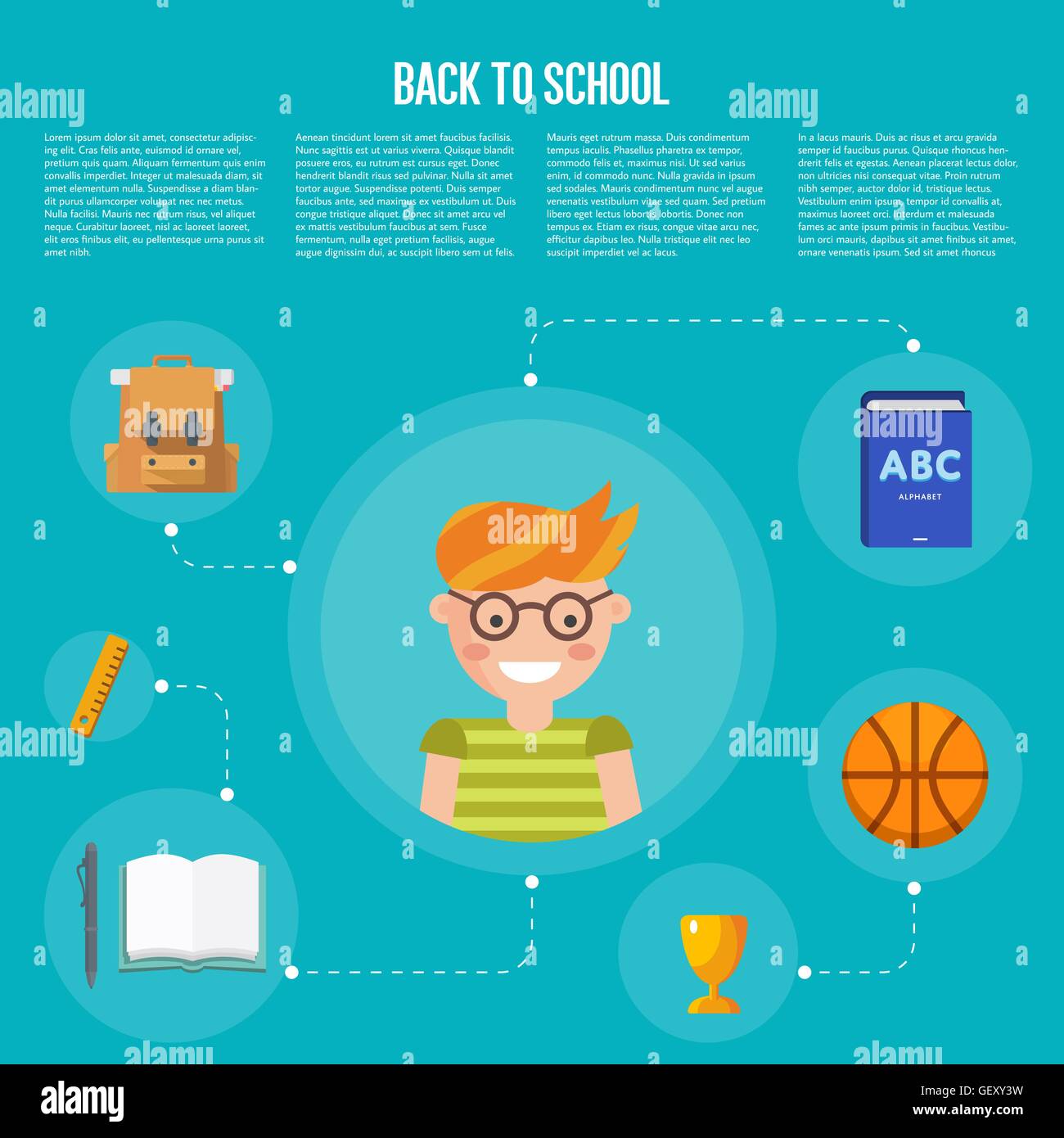 Back to school infographics concept Stock Vector Image & Art - Alamy