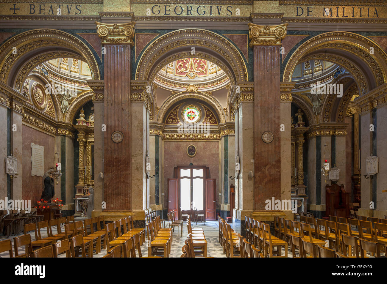 Baroque interior of St George's basilica Stock Photo - Alamy