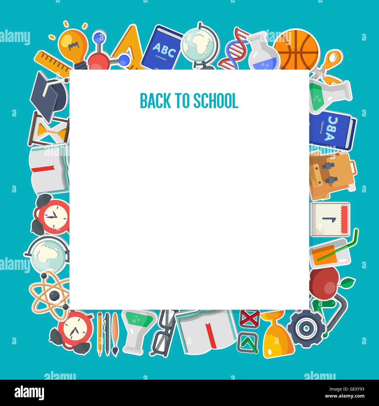 Modern school tools Stock Vector Images - Alamy