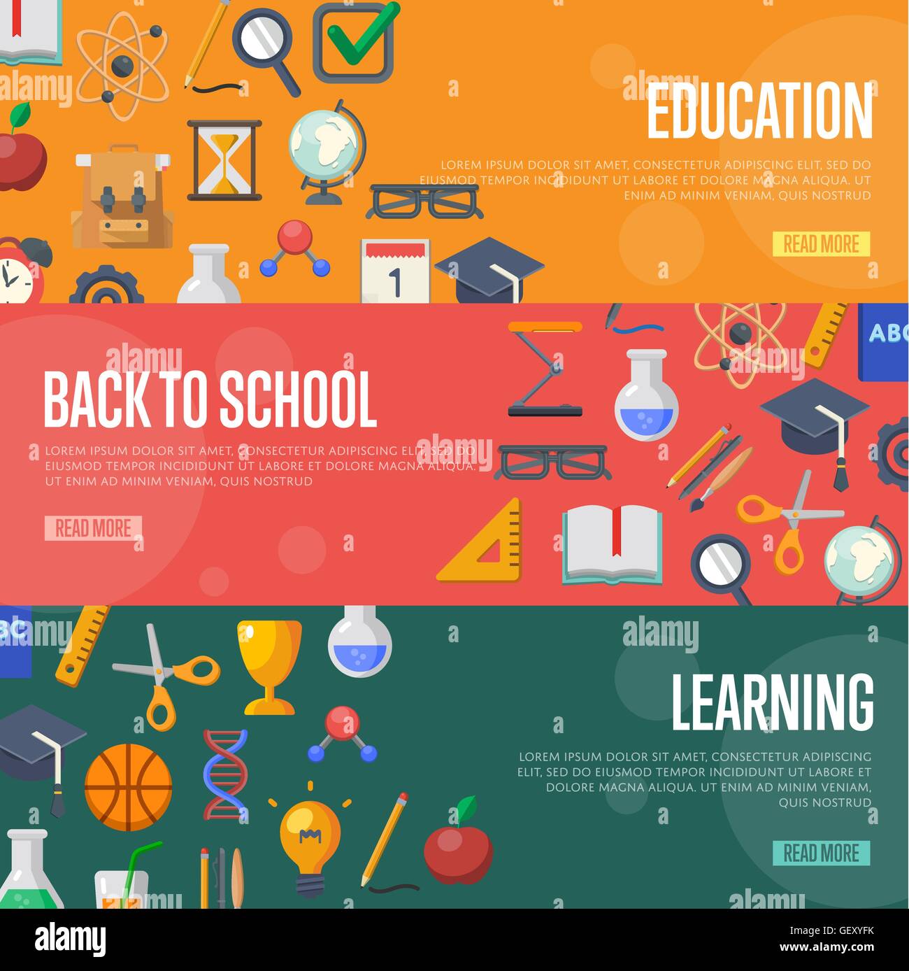 Back to school concept Stock Vector Image & Art - Alamy