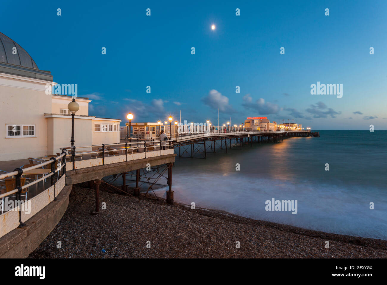 Evening at Worthing Pier Stock Photo - Alamy