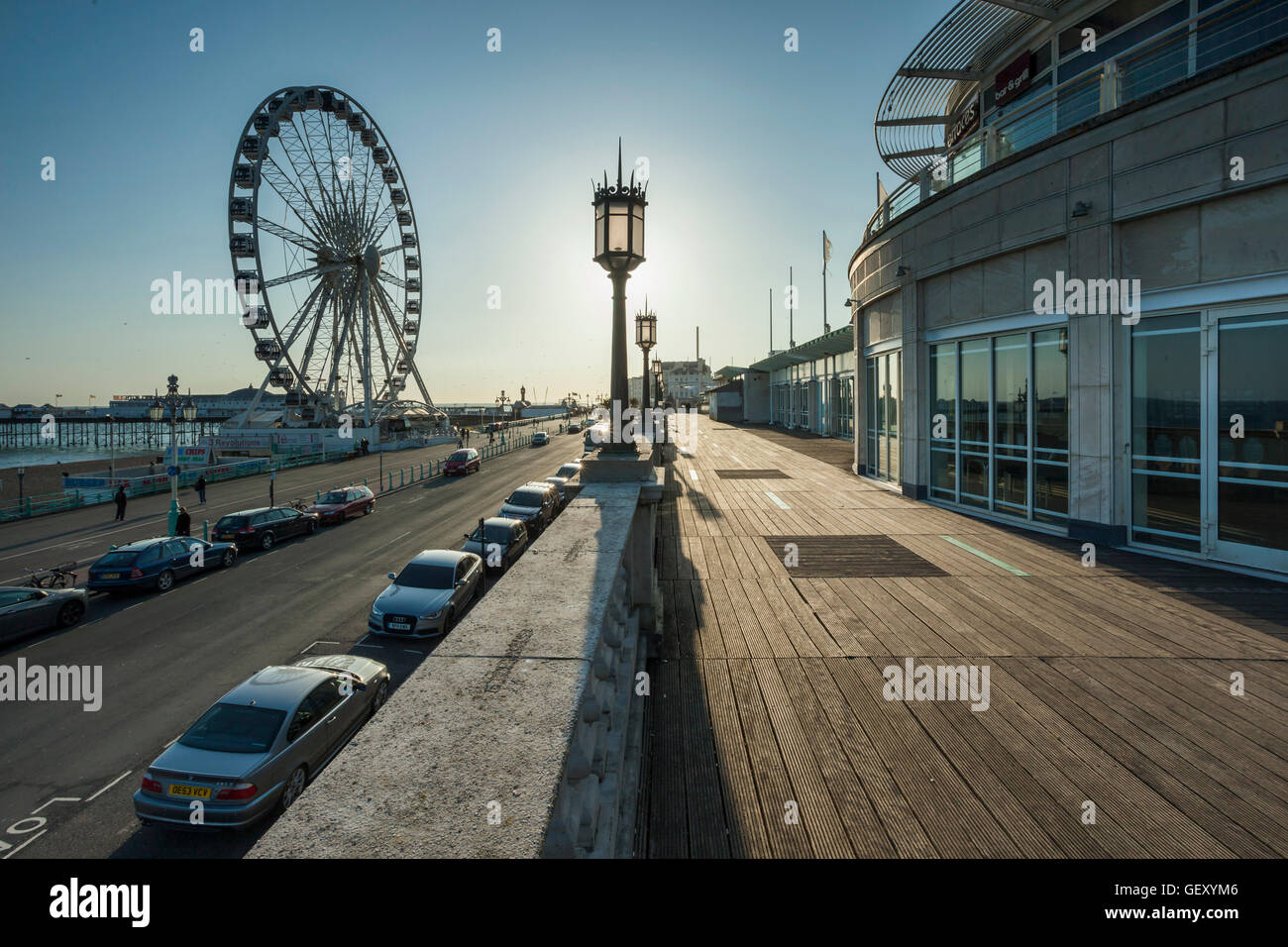 Spring afternoon on the seafront in Brighton Stock Photo - Alamy