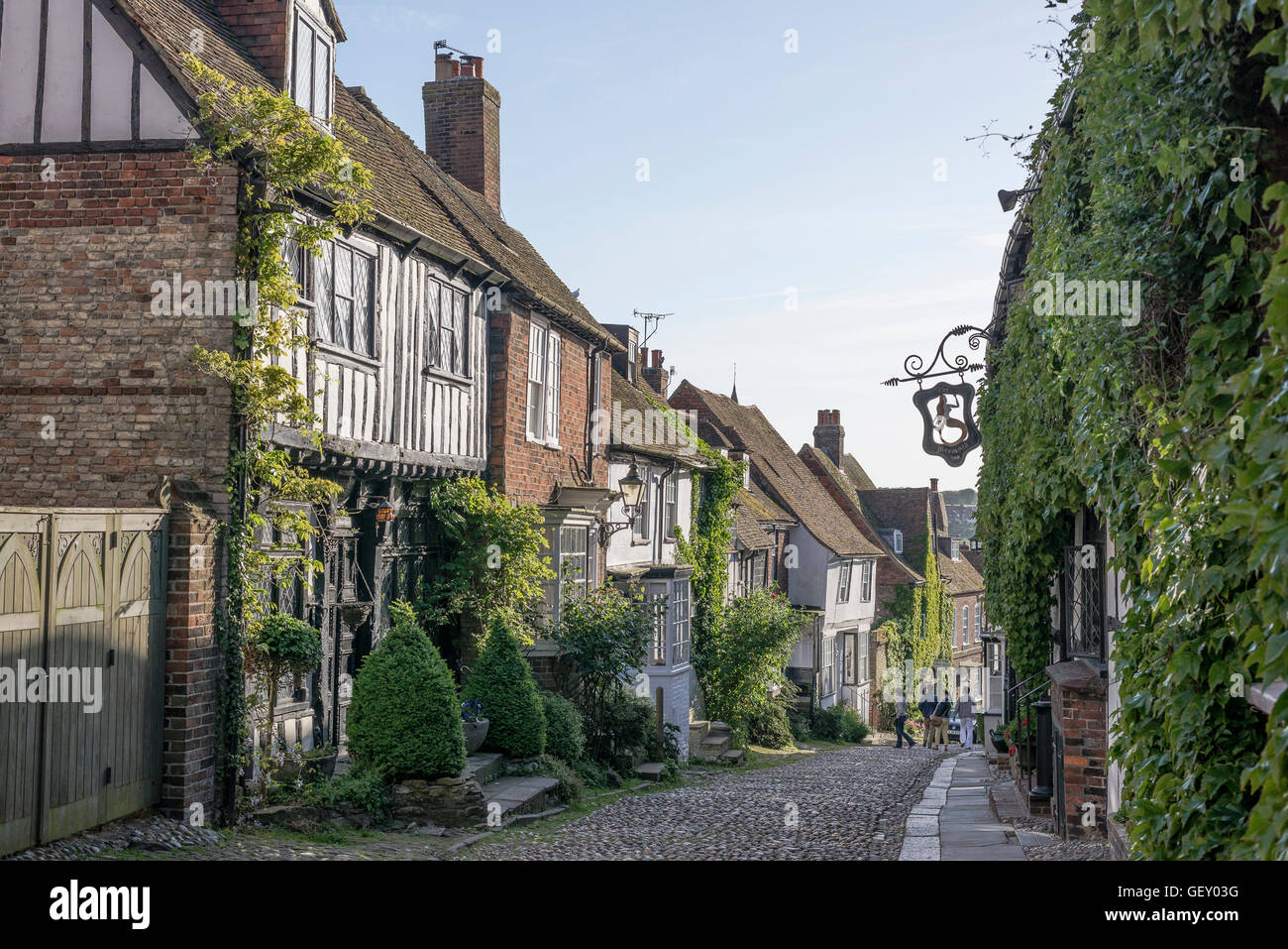 Cobbled street in Rye town centre Stock Photo - Alamy