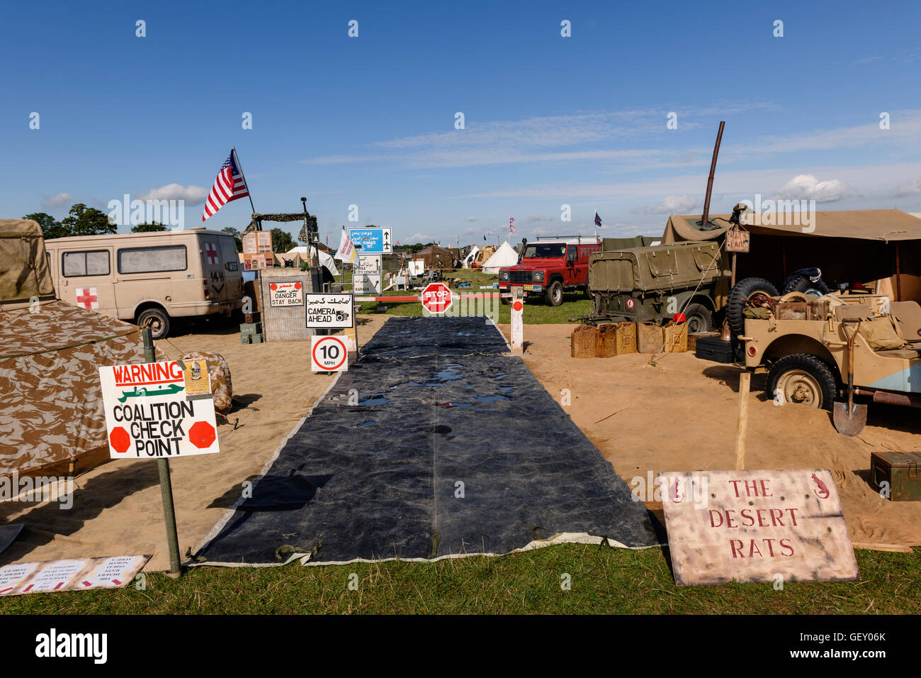 A set illustrating a road checkpoint at The 6th Annual Combined Ops ...