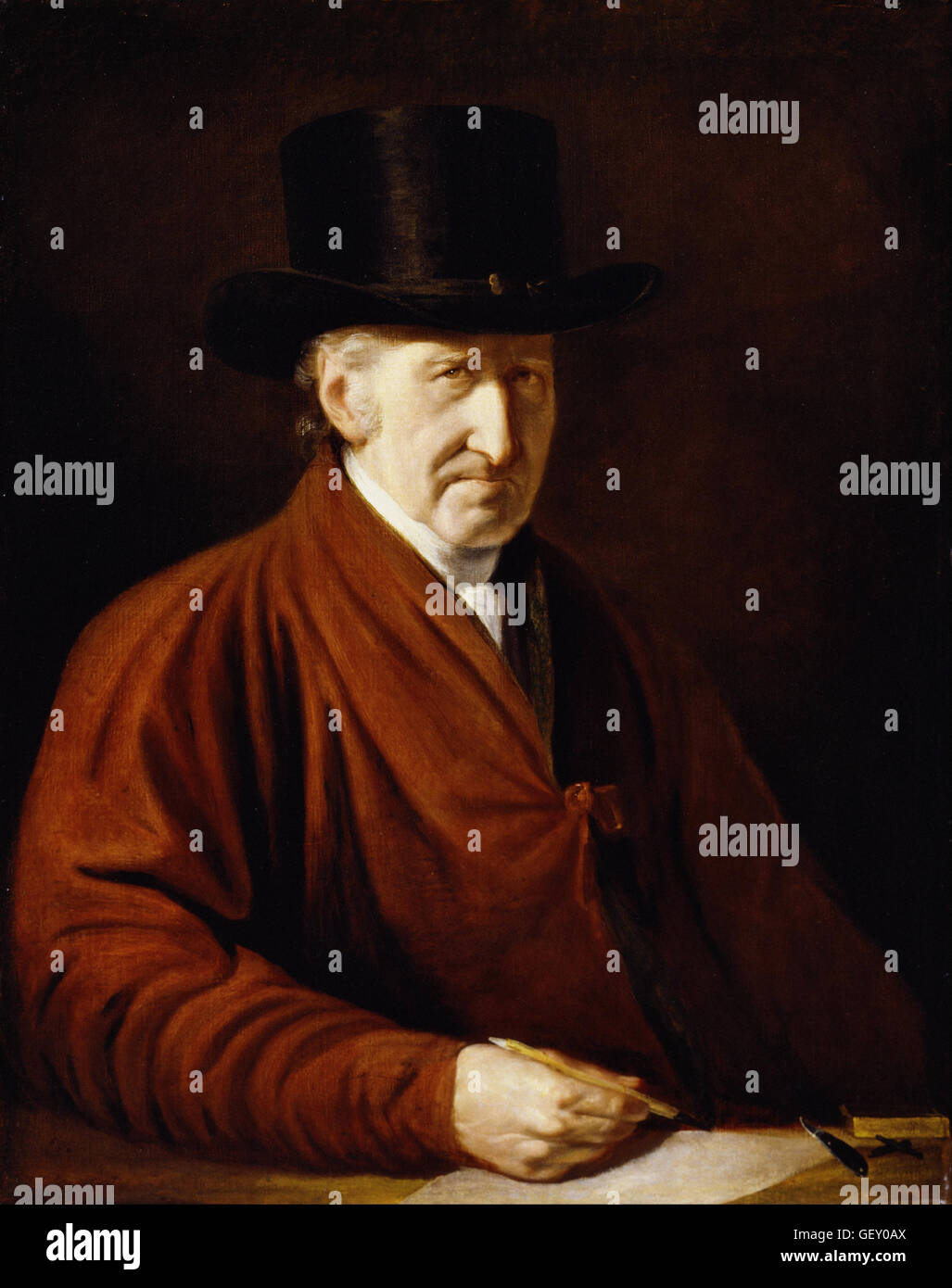 Benjamin West - Self-Portrait Stock Photo - Alamy