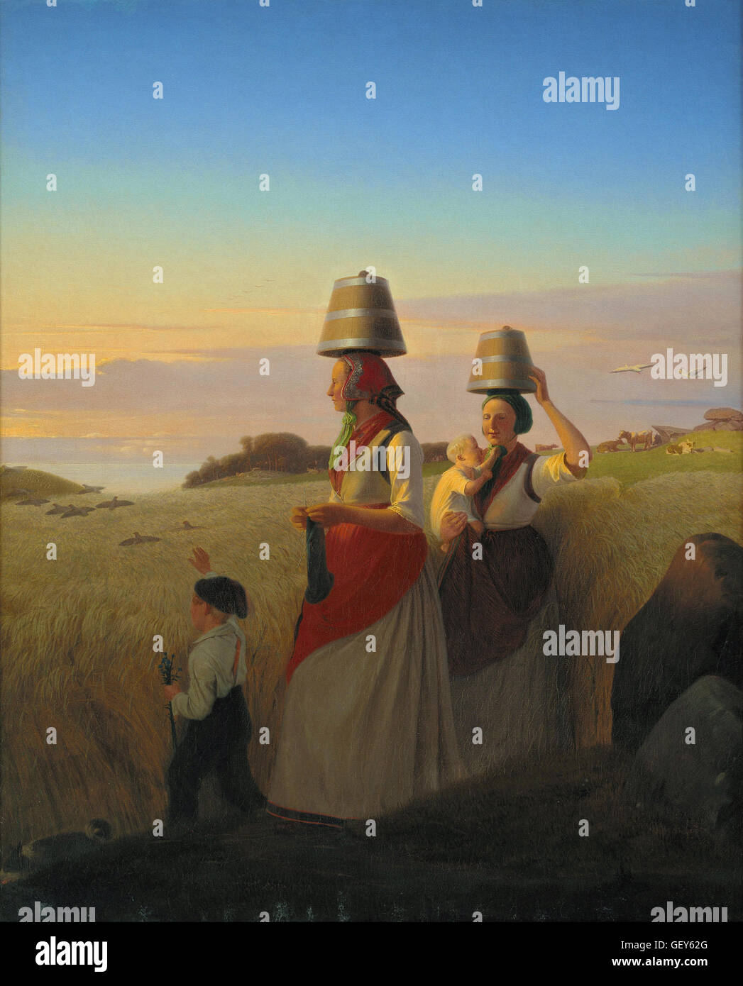 Rural scene painting hi-res stock photography and images - Alamy