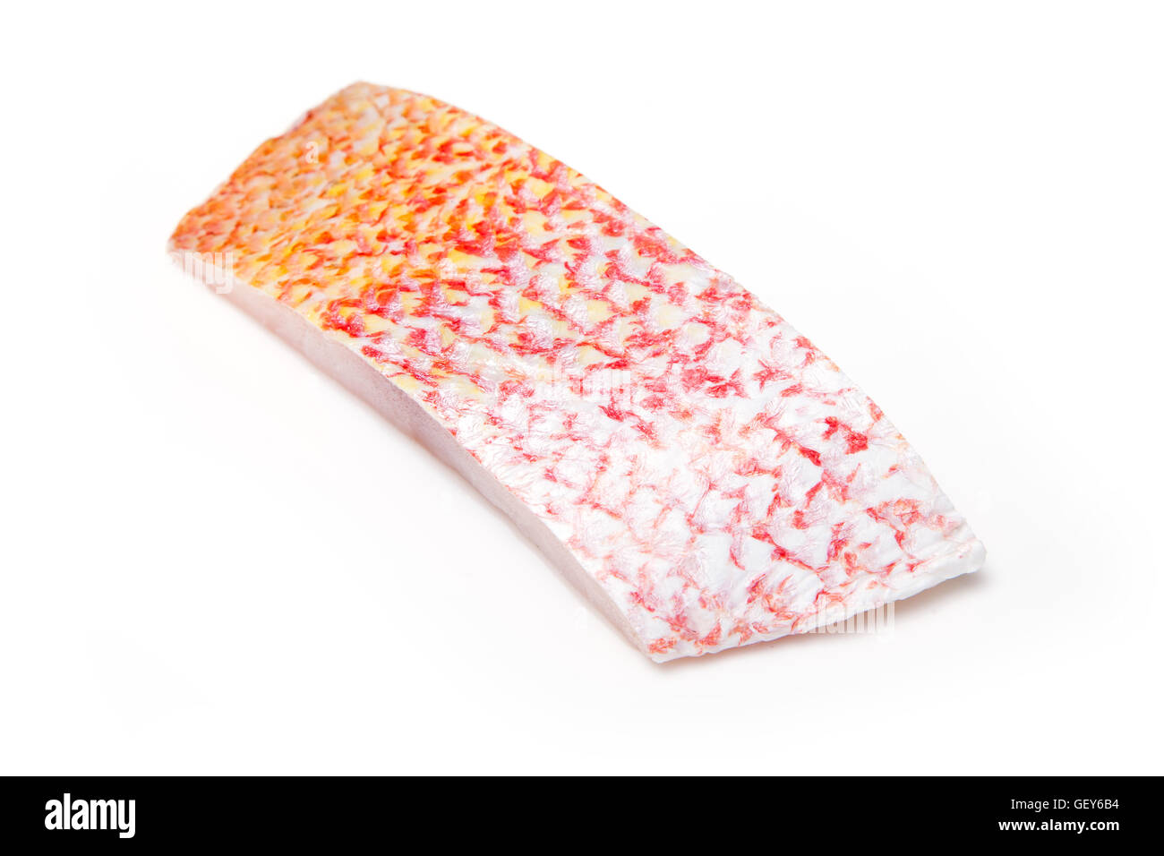 Raw Red Snapper fish fillet isolated on a white studio background Stock ...