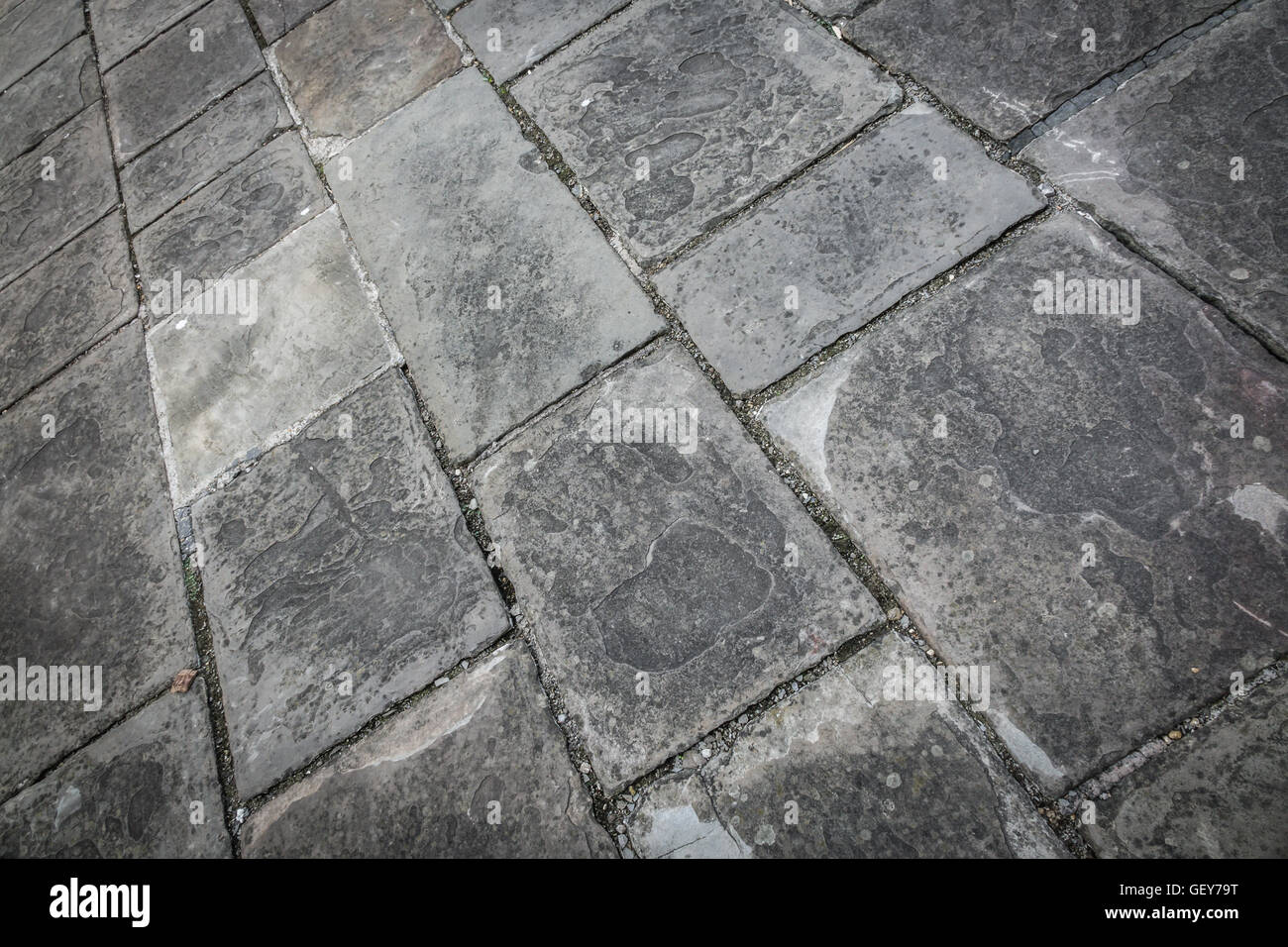 Rectangular pattern of a stony pathway on the street Stock Photo - Alamy