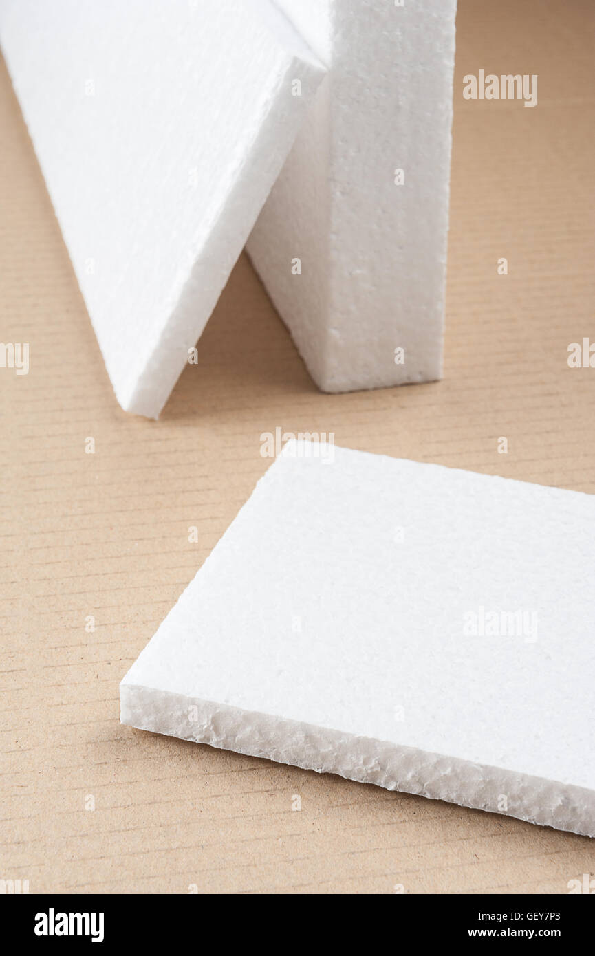 closeup white foam on cardboard Stock Photo - Alamy