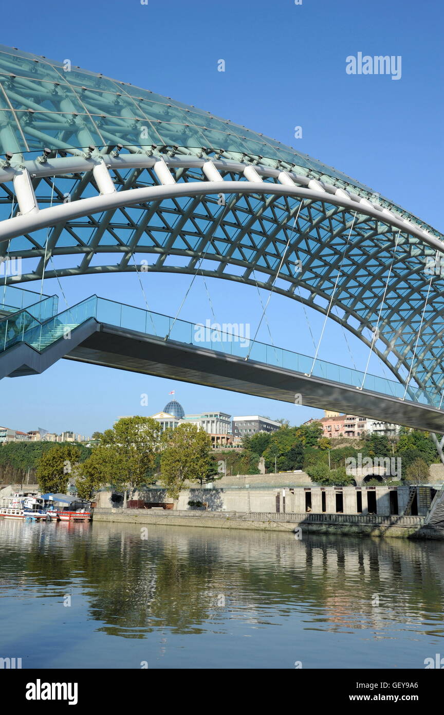 geography / travel, Georgia, Tbilisi, city view, Mtkvari River, Kura ...