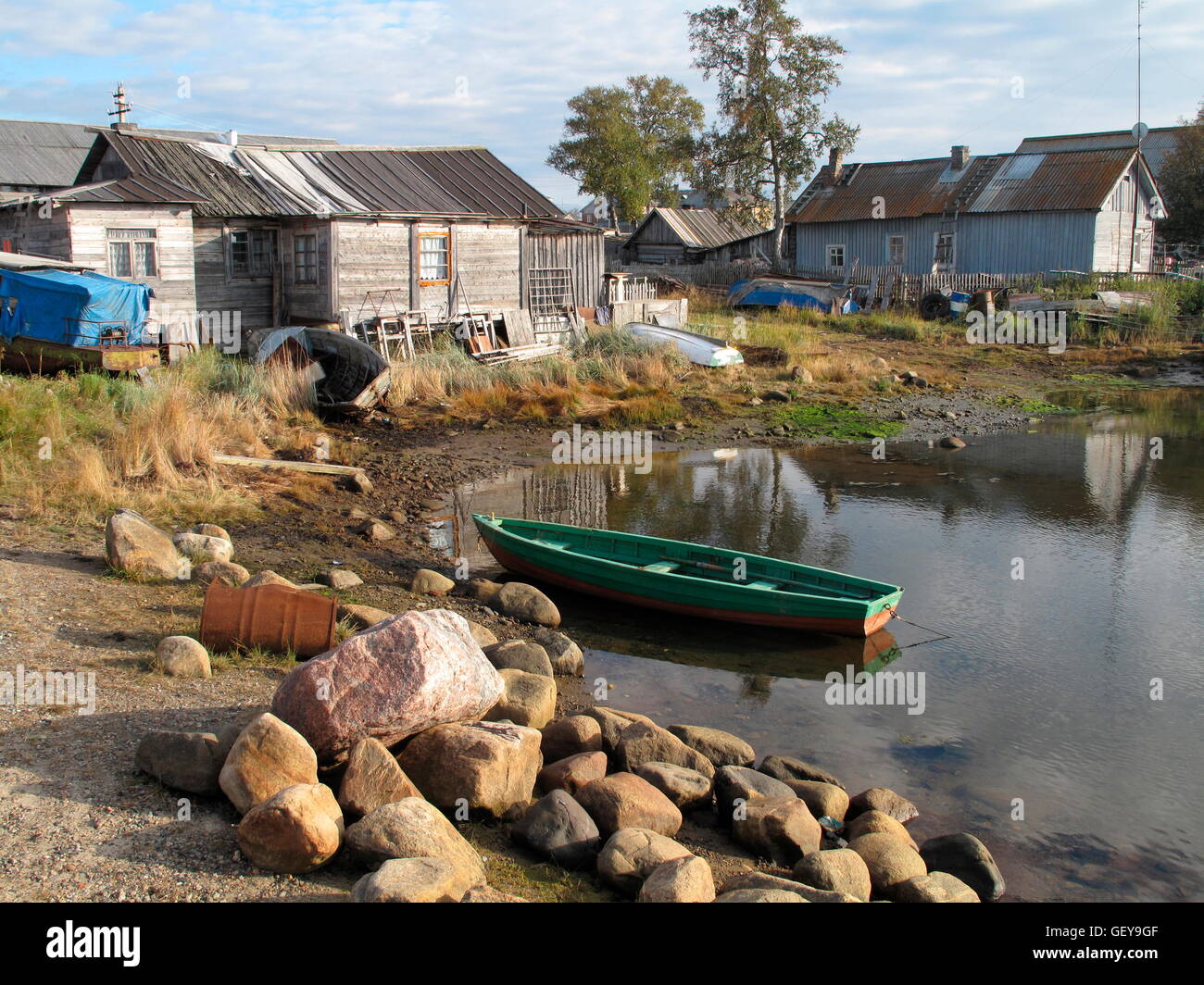 geography / travel, Russia, Solovetsky Islands, Solovetsky, village on ...